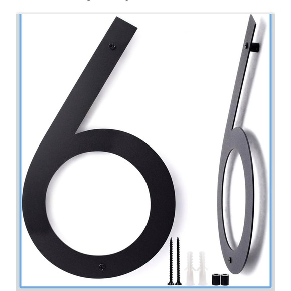 Amazon | Accents | 2 Inch House Numbers For Outside Metal Modern ...